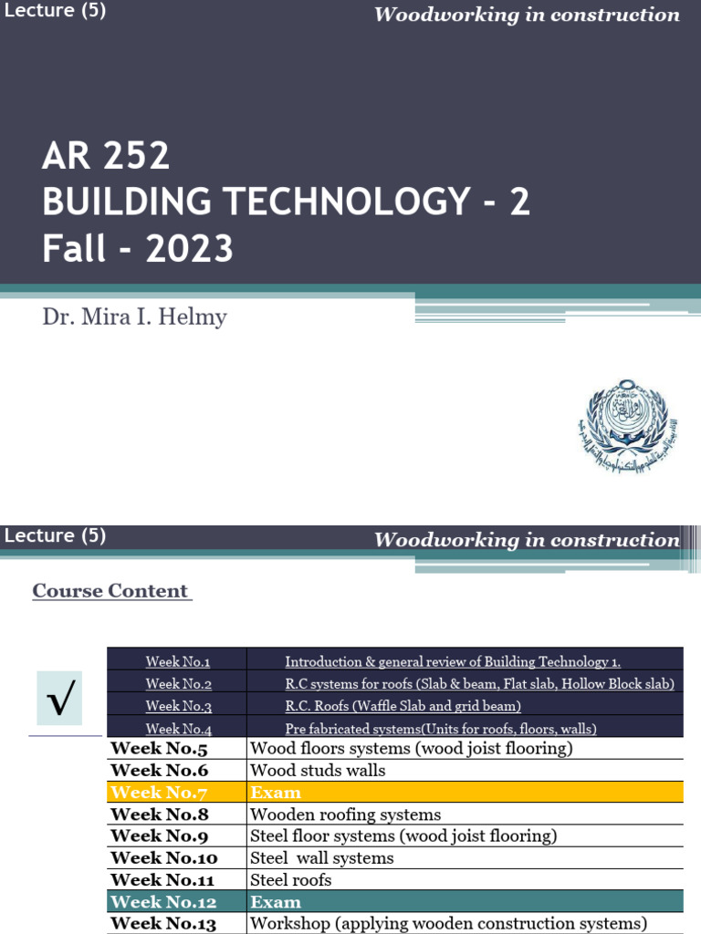 Building Technology 05 | PDF | Framing (Construction) | Wood