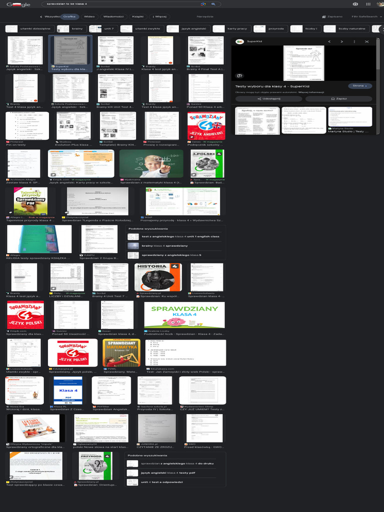 Sprawdzian To Be Klasa 4 - Szukaj W Google | PDF