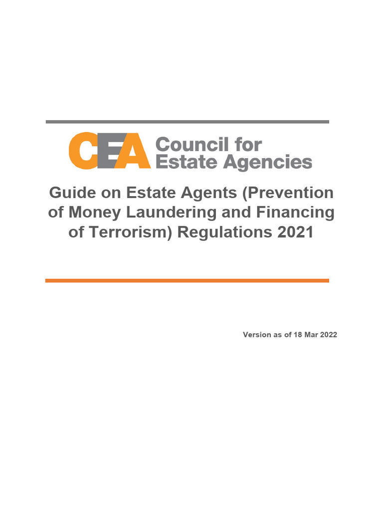 Guide On Estate Agents (Prevention of Money Laundering and Financing of ...