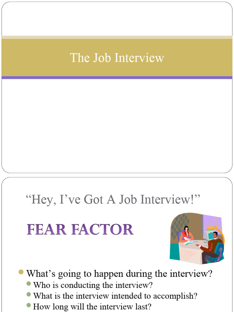 Job Interview Strategies And Tips Pdf Job Interview Interview