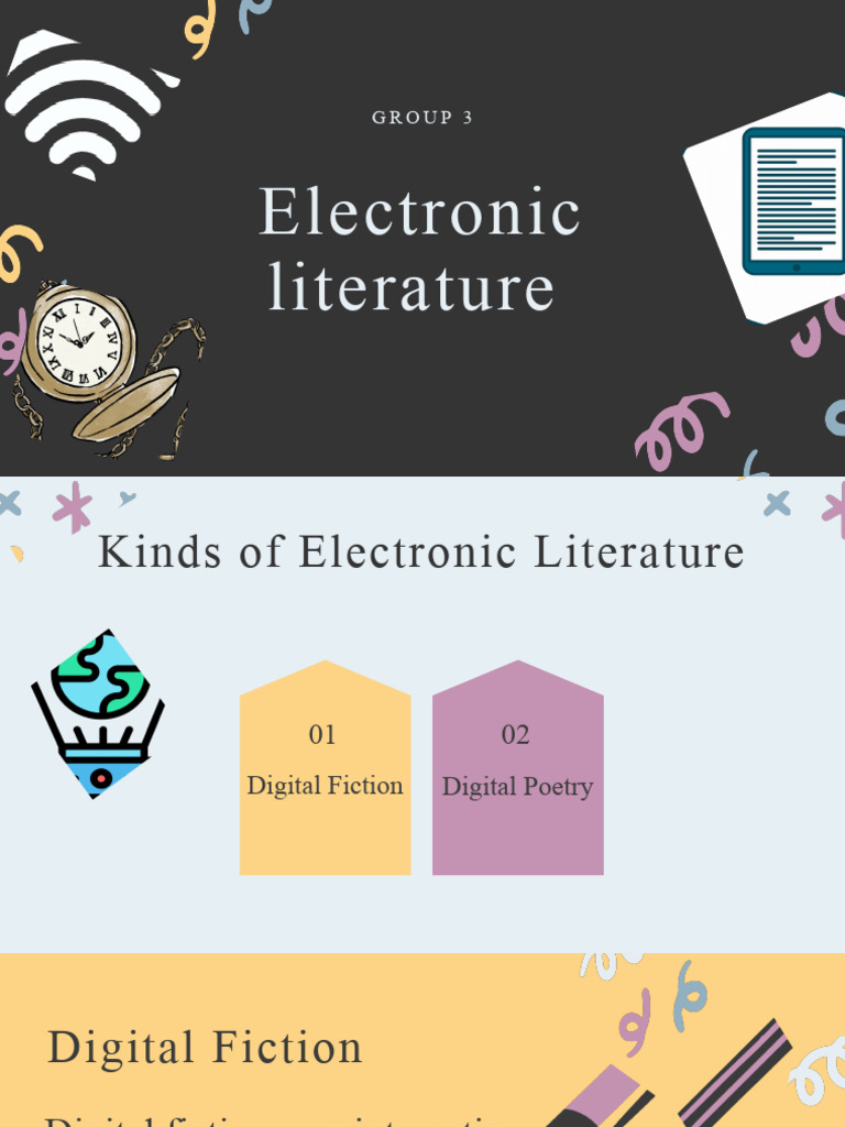 Types of Electronic Literature Explained | PDF