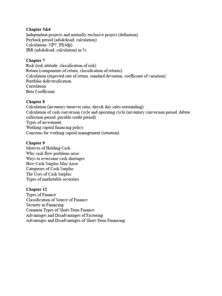 Finance Final | PDF | Business | Finance & Money Management