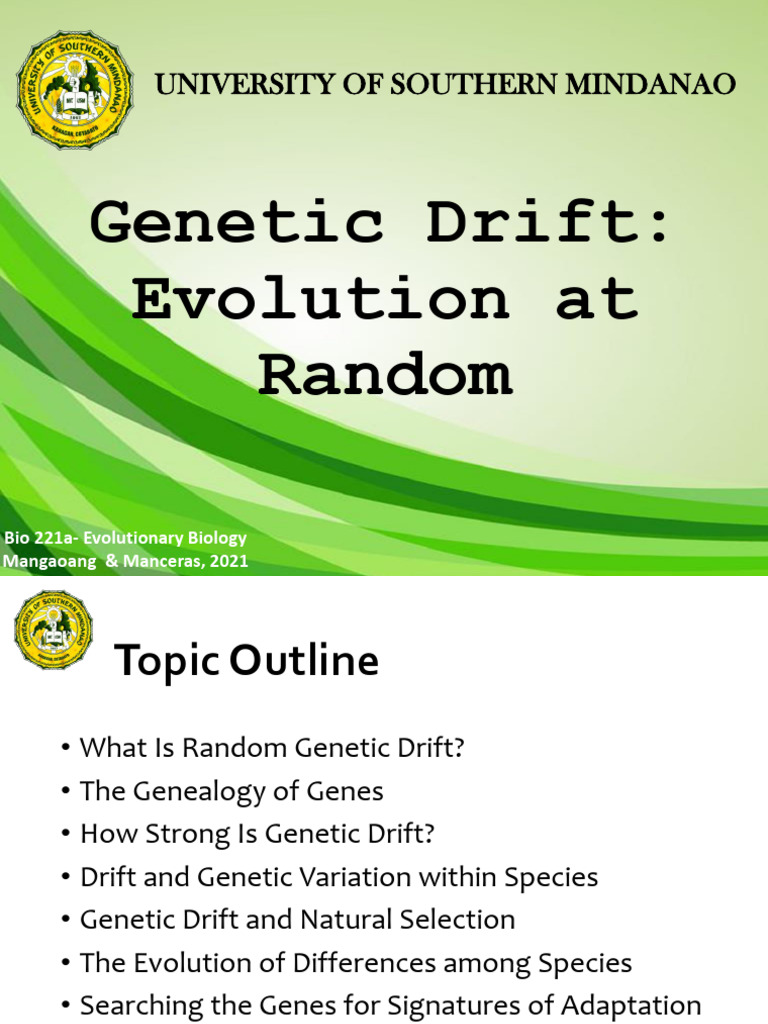 Genetic Drift | PDF | Evolution | Mutation