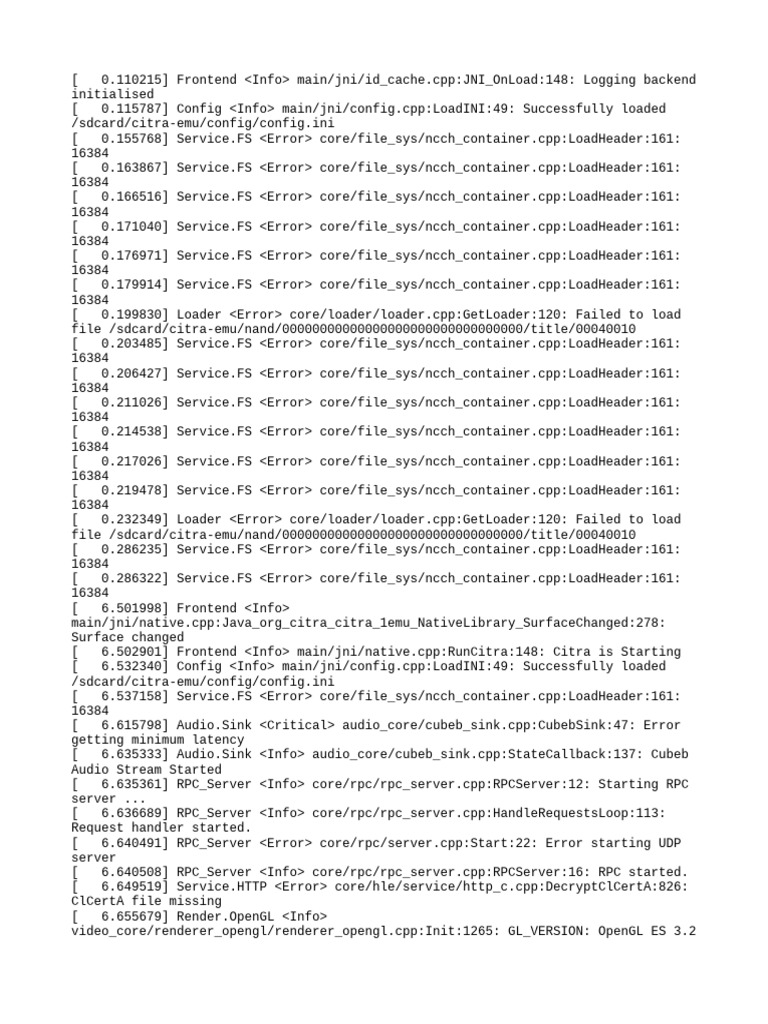Citra Log - Txt.old | PDF | Computing | Computer Architecture