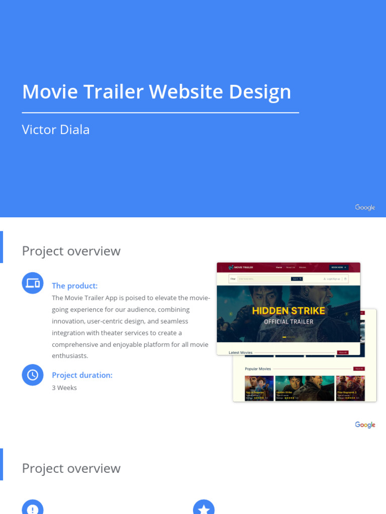 Movie Trailer Website Case Study | PDF | Usability | Information Science Movie Trailer Website Case Study | PDF | Usability | Information Science