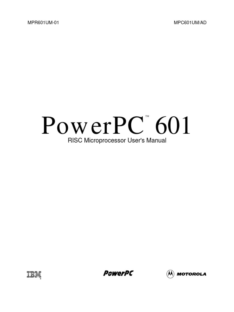MPC601UM | PDF | Cpu Cache | Cache (Computing)