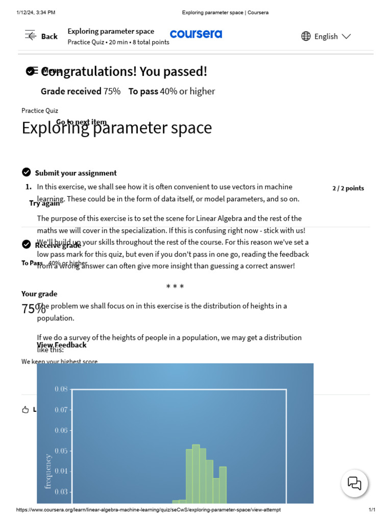 Exploring Parameter Space Coursera Pdf