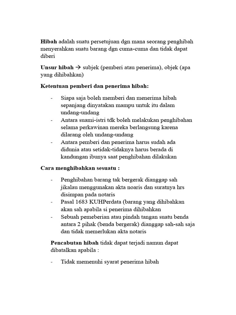 Perdata Catatan Perikatan | PDF