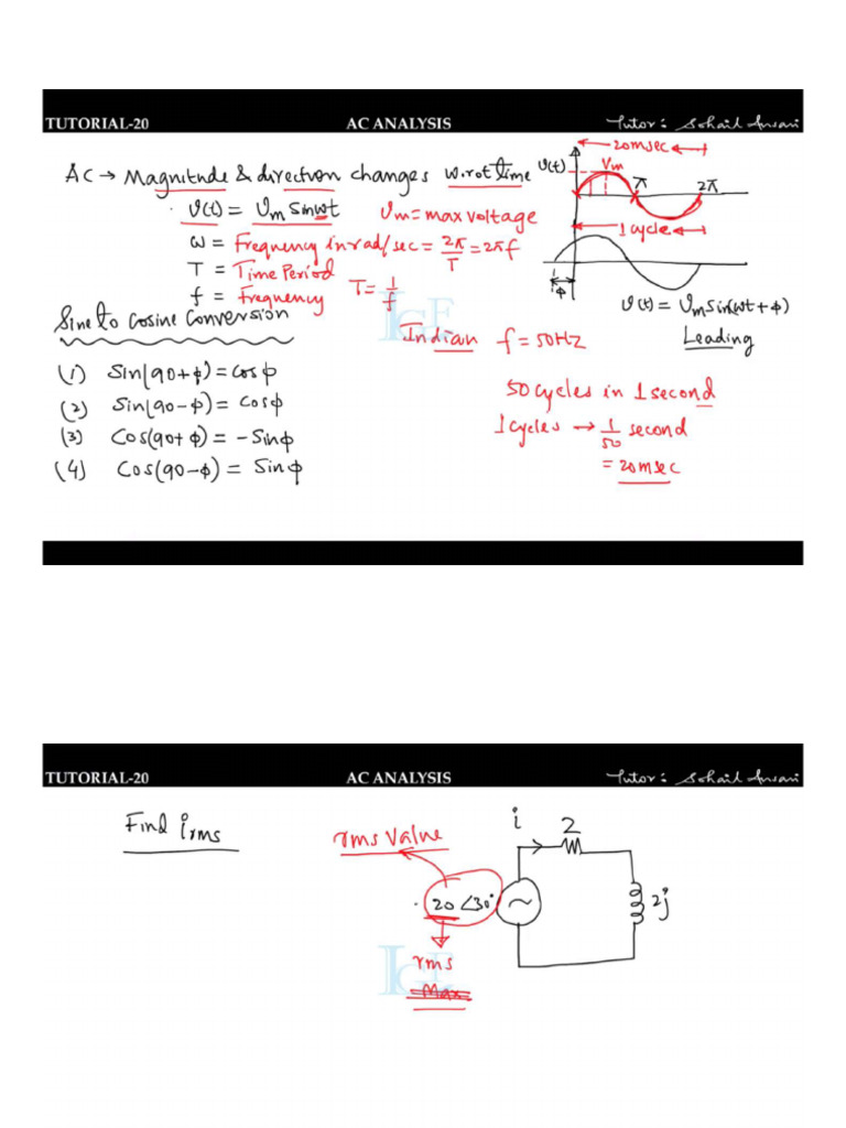 AC Circuit Analysis | PDF