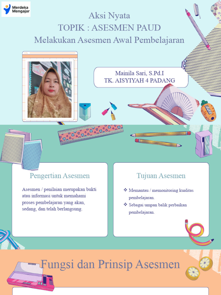Aksi Nayata Topik Asesmen Paud Melakukan Asesmen Awal Pembelajaran ...