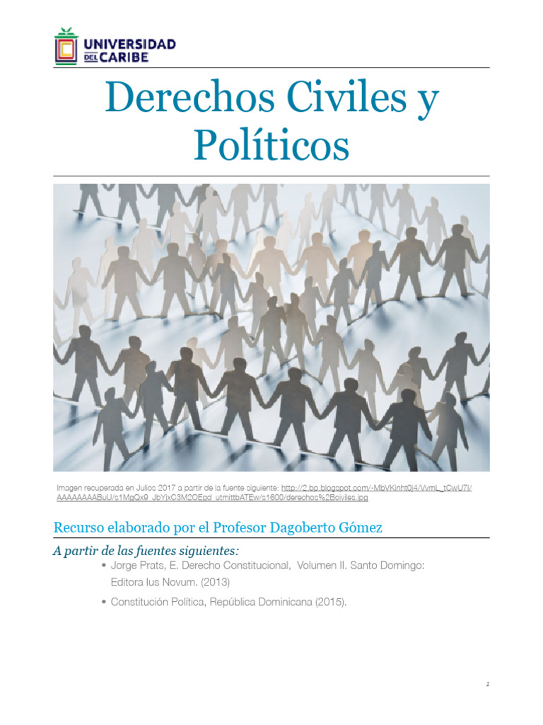 Derechos Civiles y Políticos | PDF | Derechos | Constitución