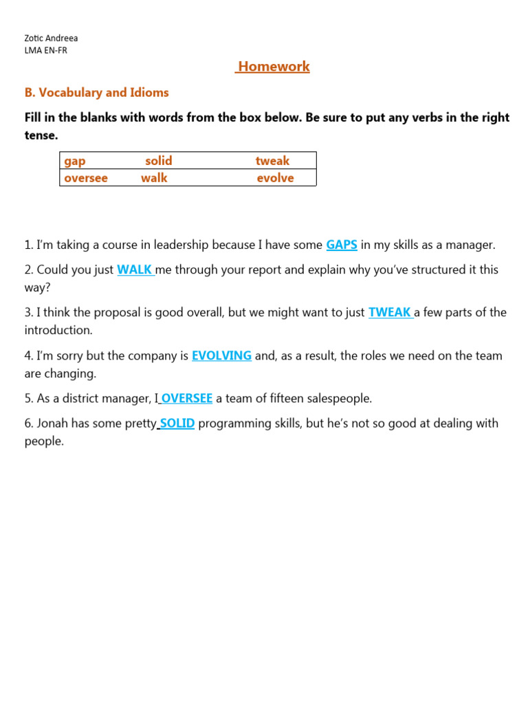 L-Ing Recruiting Voc Exercise | PDF