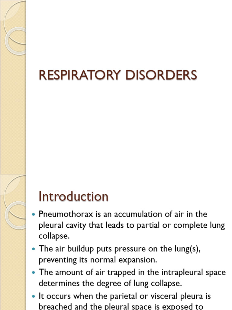 Pneumothorax, COPD, CVDs | PDF | Chronic Obstructive Pulmonary Disease ...