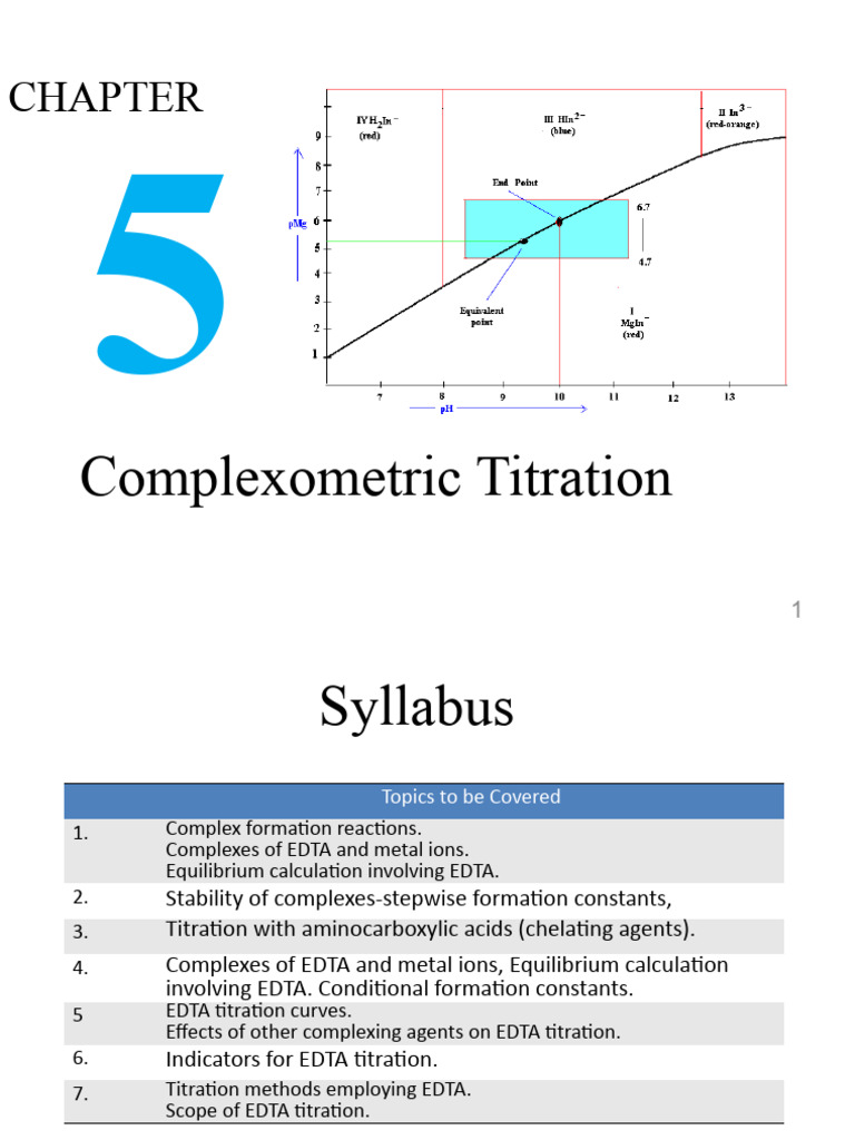 EDTA Complexometric Titration Overview | PDF | Coordination Complex ...