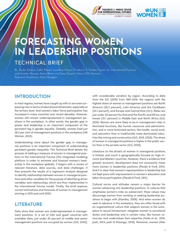 Forecasting Women in Leadership Positions | Download Free PDF ...