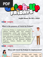 DM - s2024 - 001 IMPLEMENTATION OF CATCH UP FRIDAYS | PDF