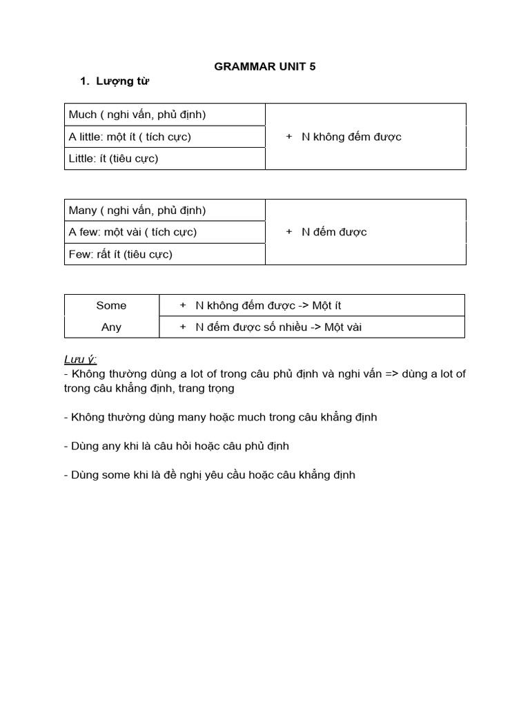 Grammar Unit 5+6 | PDF
