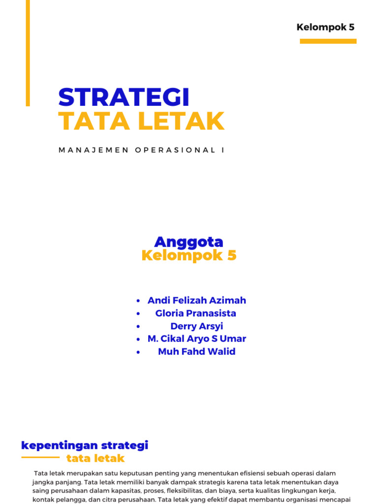 Strategi Tata Letak | PDF