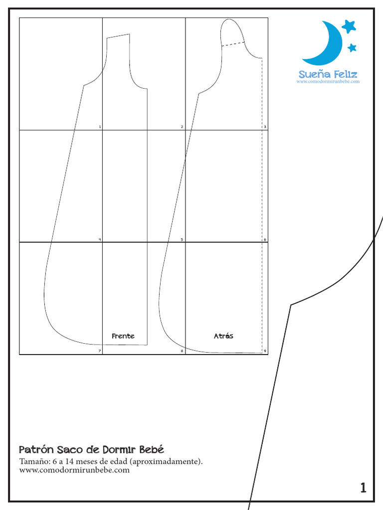 Patron-Saco-de-Dormir-PDF-A4 | PDF