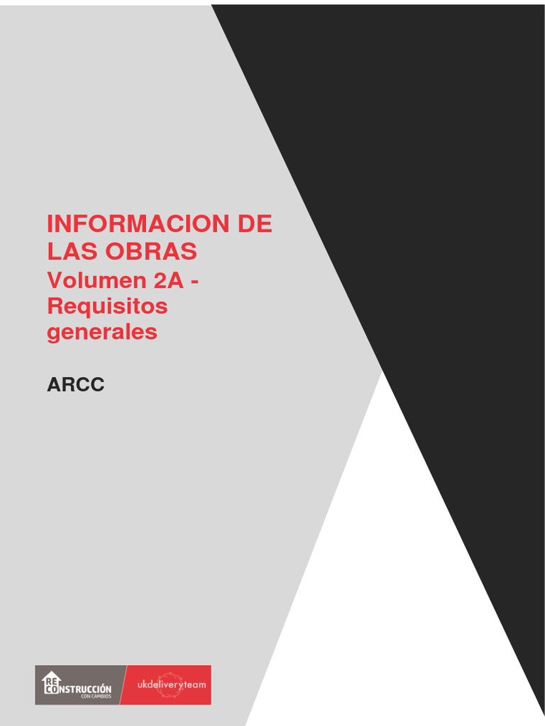 1.1 Informacion de Las Obras - Volumen 2a Requisitos Generales - Esp ...
