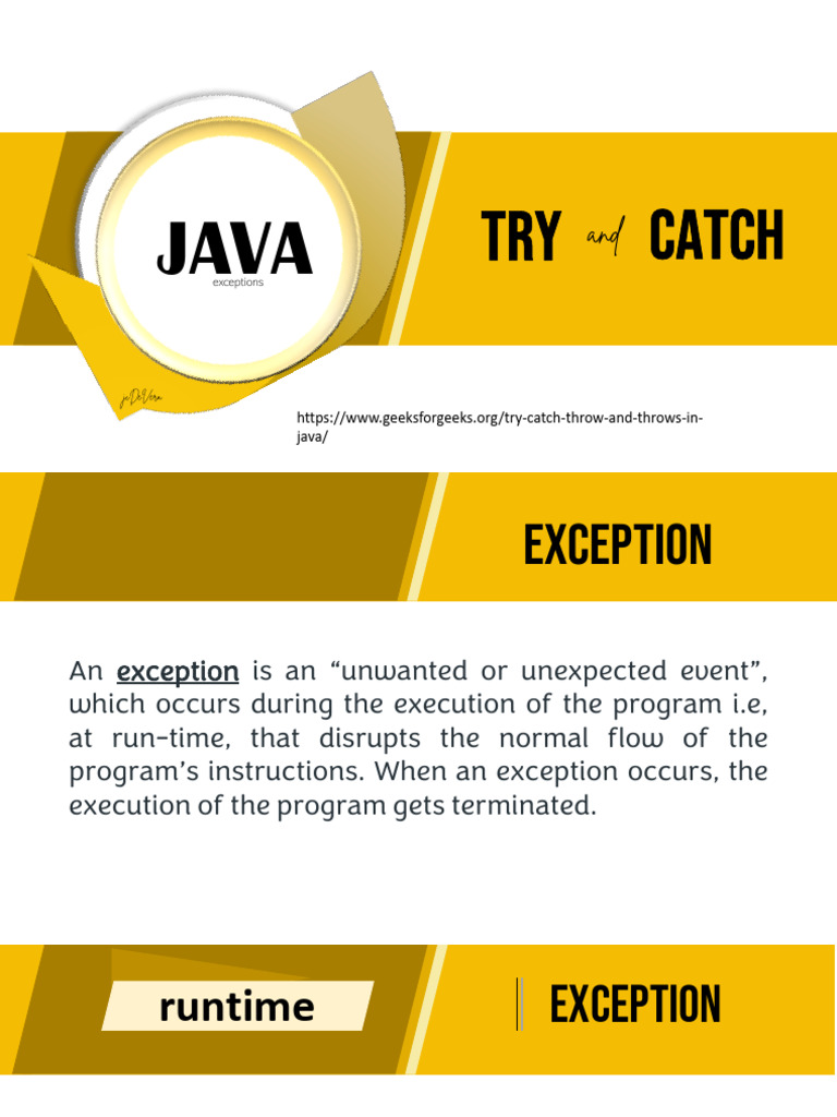 Tryand Catch | PDF | Programming Paradigms | Computer Science