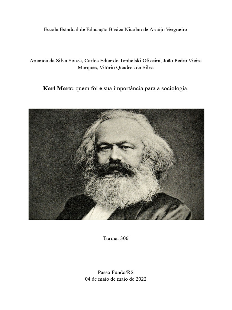 Trabalho - Karl Marx | PDF | Karl Marx | Comunismo