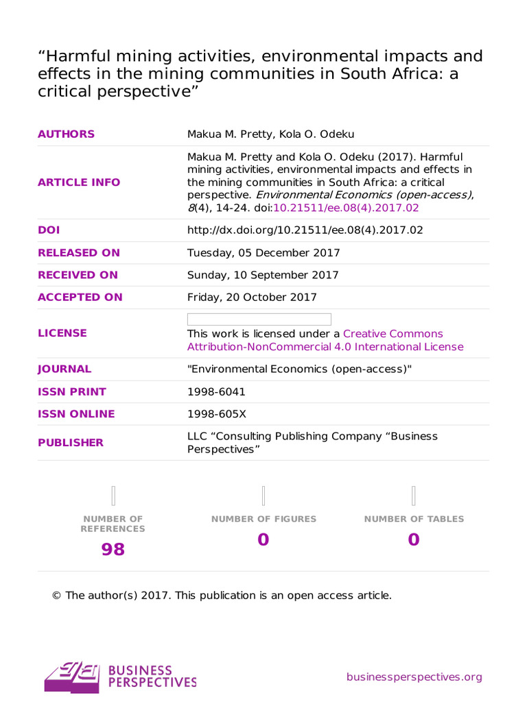 Harmful Mining Activities Environmental Impacts An | PDF | Surface Mining | Mining