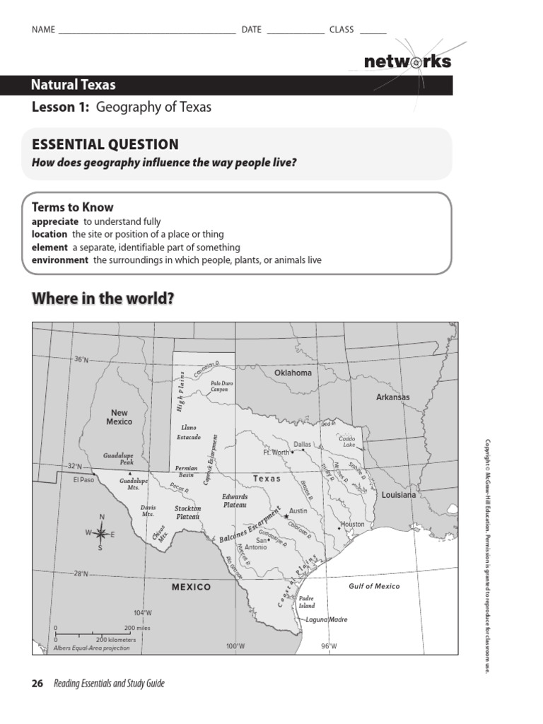 Texas Geography | PDF | Texas | Earth Sciences