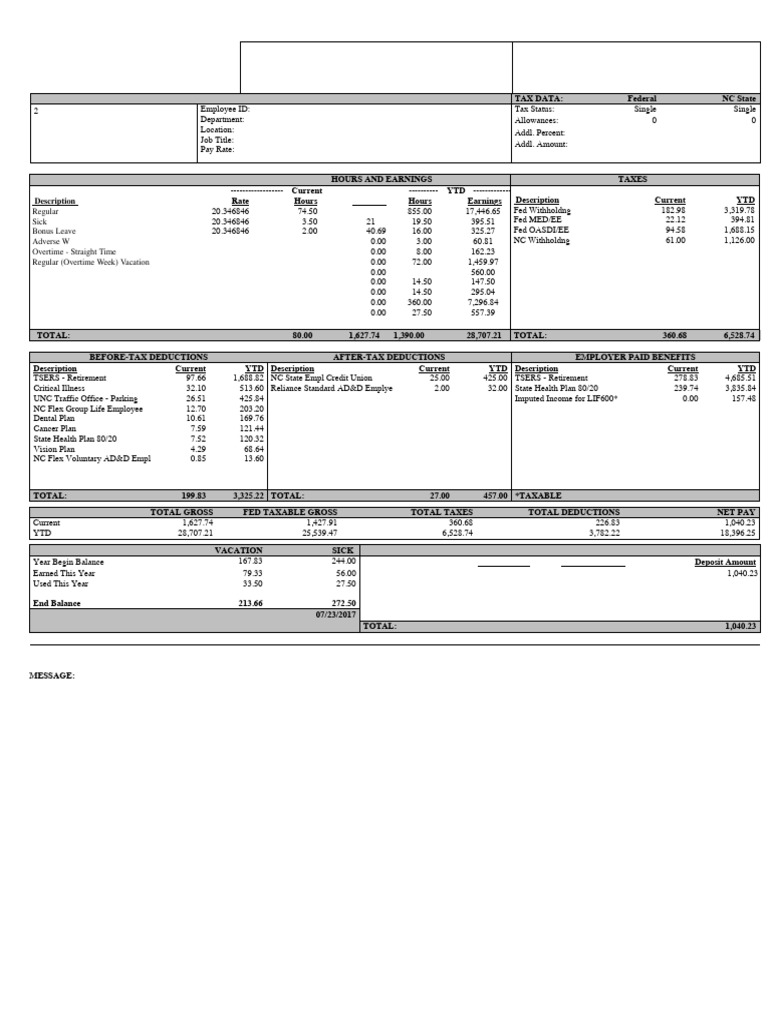 Sample 2017 | PDF | Tax Deduction | Taxes