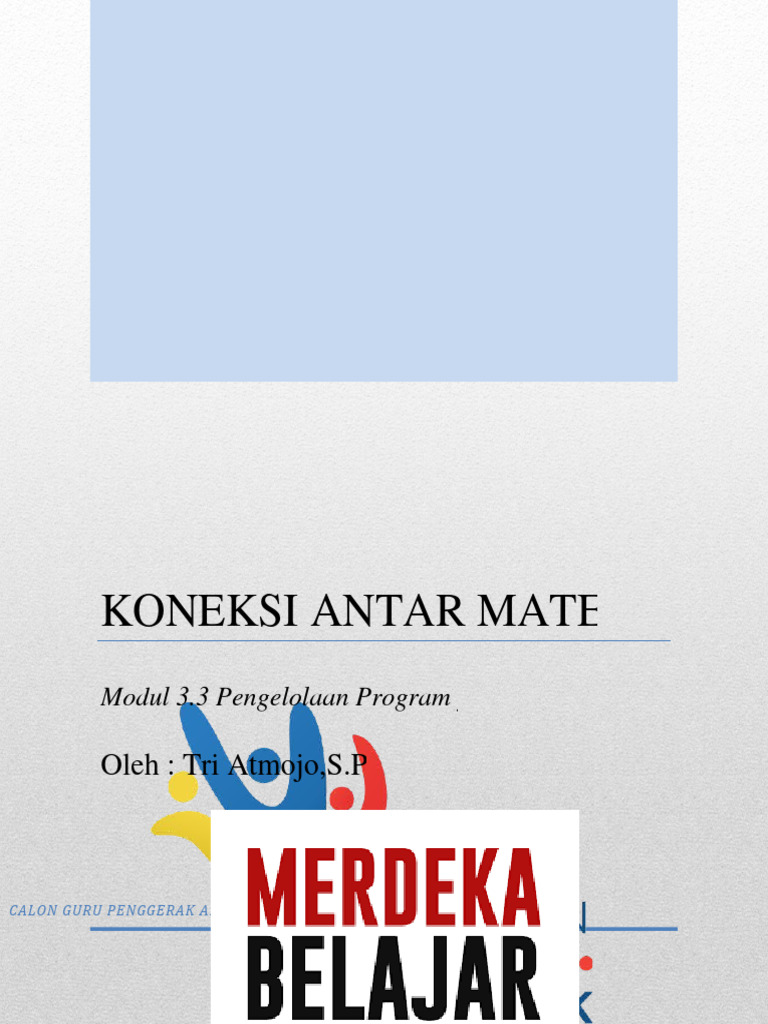 KONEKSI ANTAR MATERI 3.3 | PDF