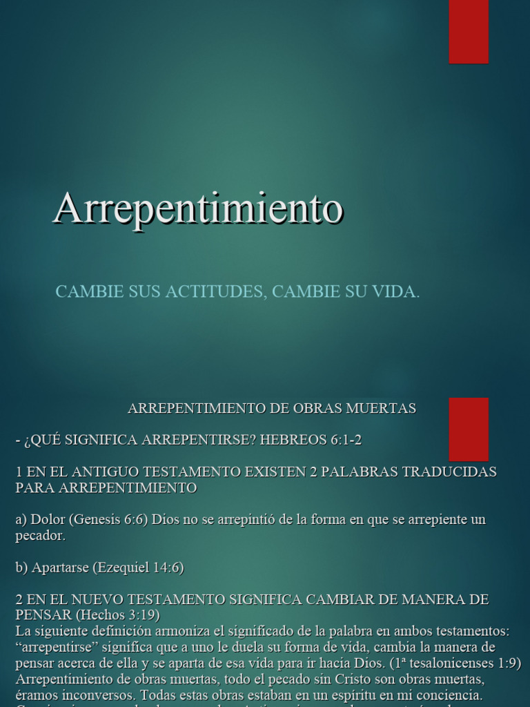 ARREPENTIMIENTO | PDF