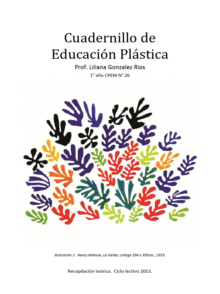 Cuadernillo Ed. Plástica 1er año CPEM26 | PDF | Color | Simetría