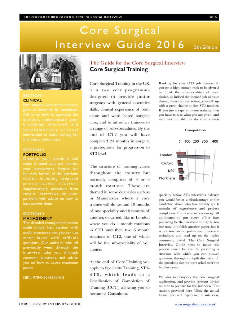 Core Surgical Interview Guide 2016 | PDF | Medicine | Diseases And ...