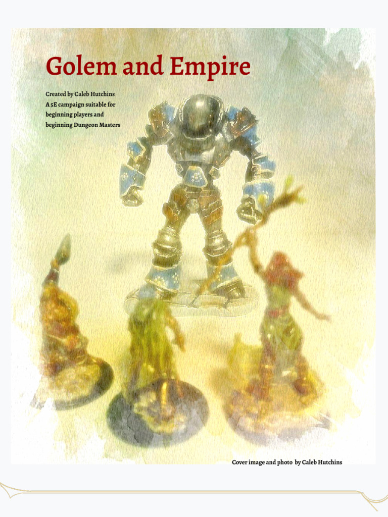 Golem and Empire Adventure | Download Free PDF | Dungeons & Dragons