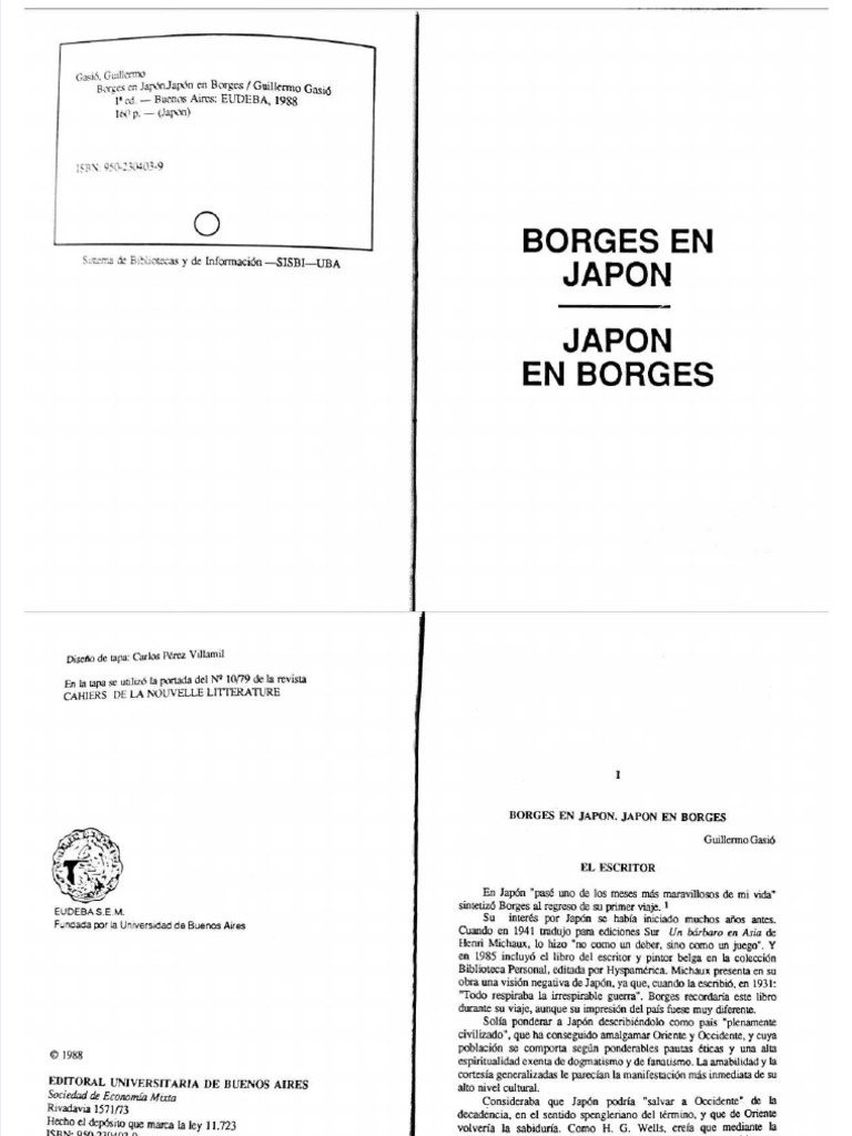 Gasio - Borges en Japon | PDF
