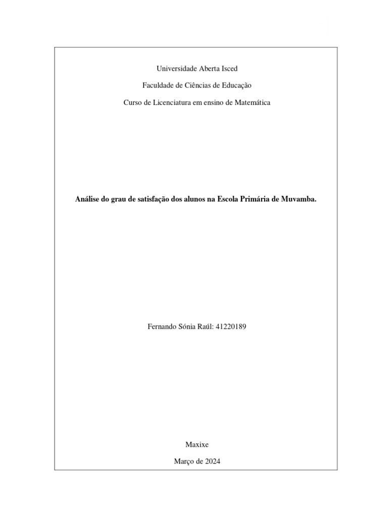 Fernando Sónia Raul - 148939 - 0 | PDF