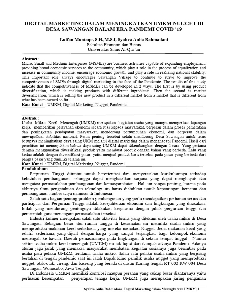 (Fix) Artikel Syahva Aulia | PDF