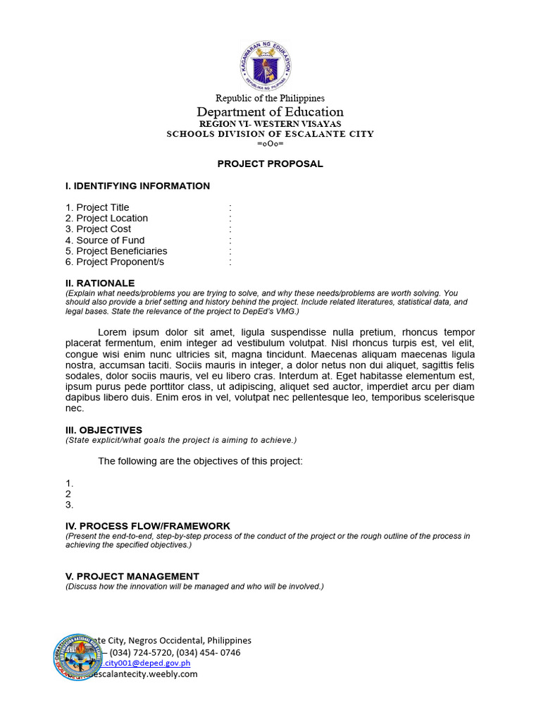 Project Proposal Template | PDF | Risk