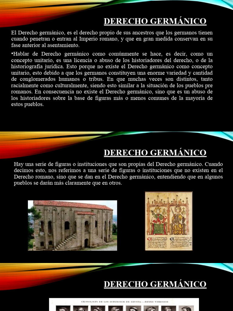 Derecho Germánico: Características y Fuentes | PDF