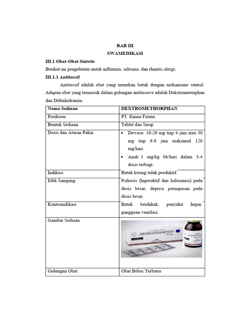 1 Fix Bab III Swamedikasi | PDF
