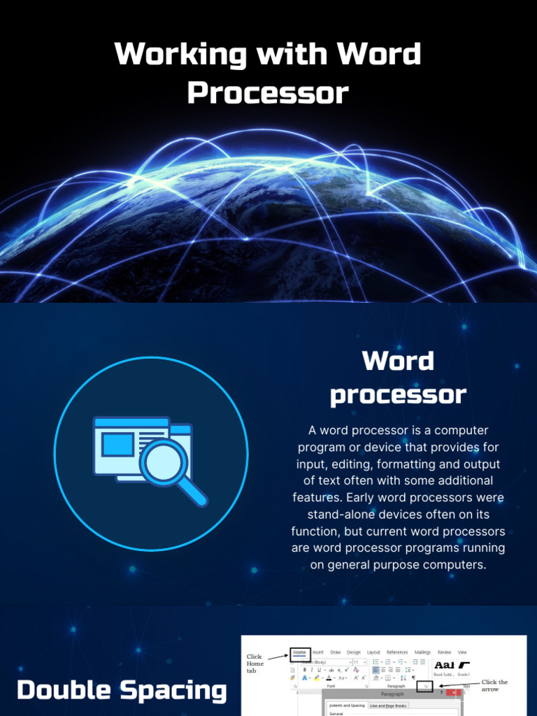 Working With Word Processor | PDF