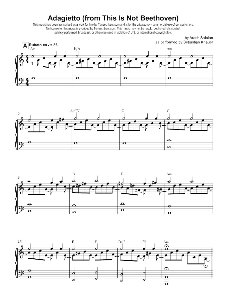Adagietto - This Is Not Beethoven | PDF