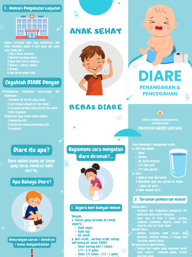 Brosur Lipar Diare Pada Anak | PDF