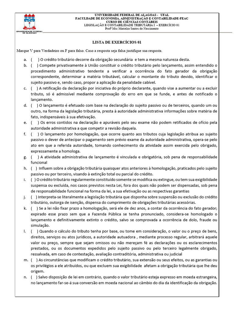 Exercício 1 | PDF