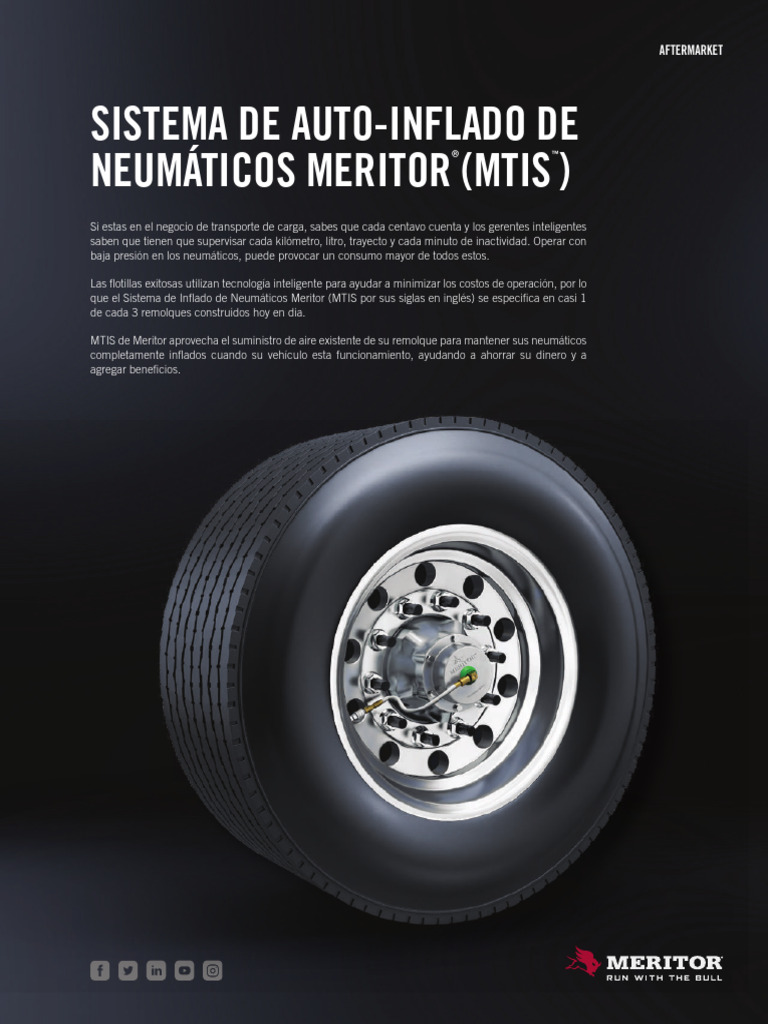 FTR002 Flyer MTIS Sistema de AutoInflado de Neumaticos Meritor | PDF ...