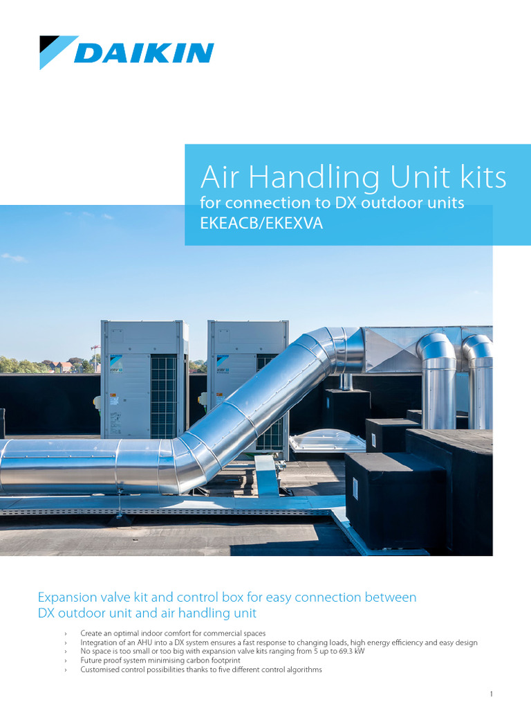 257 - AHU Connection Kits For DX Systems Flyer | PDF | Heat Pump ...
