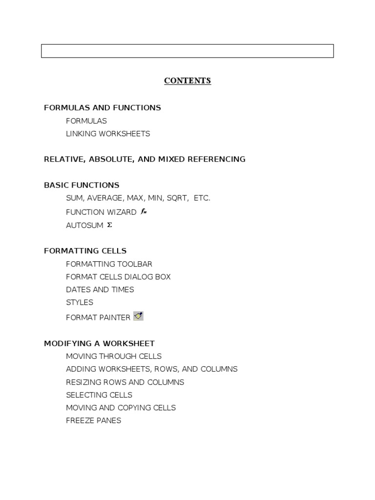 Excel Basic Formulas | PDF | Microsoft Excel | Subroutine