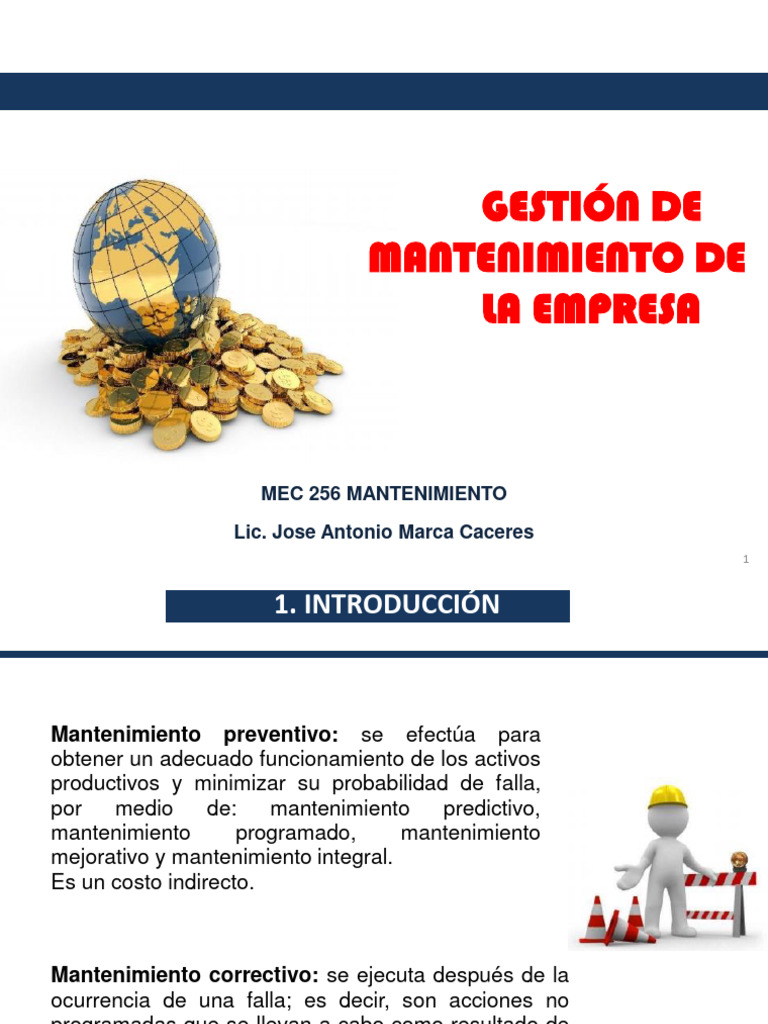 Gestion Del Matto 1 | PDF | Depreciación | Ingeniería de confiabilidad