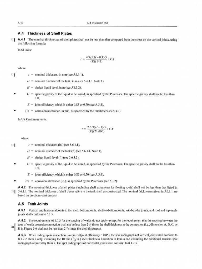 Tank Joints | PDF