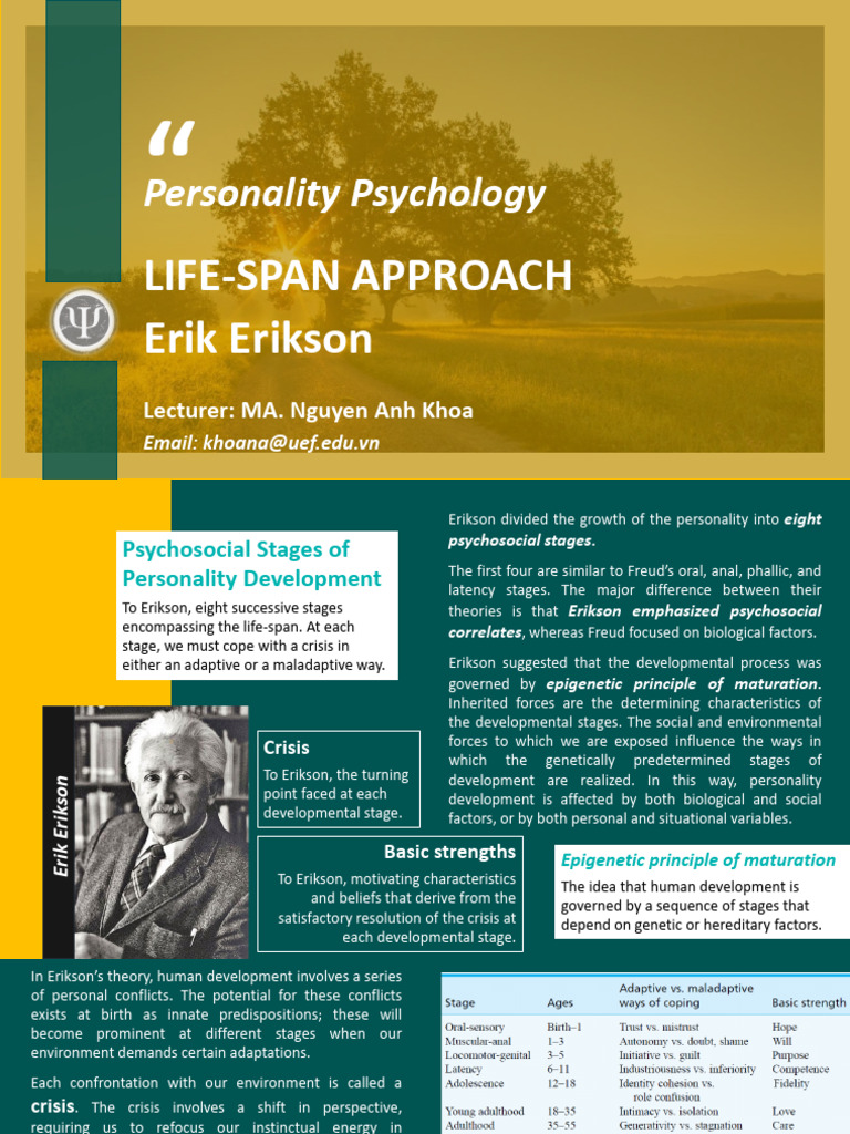 04.Life-Span Erikson | PDF | Identity (Social Science) | Developmental Psychology